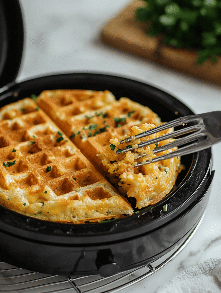 Cheddar Herb Chaffles Recipe - feastchase.com